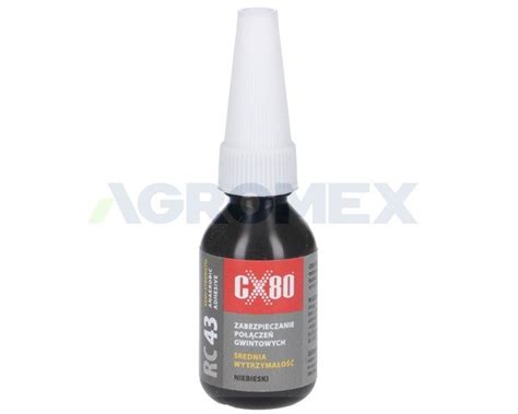 Klej CX 80 RC43 anaerobowy do śrub i gwintów 10ml Agromex
