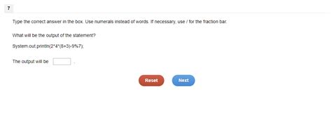 solved type the correct answer in the box use numerals instead of words 1 answer