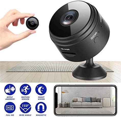 Mini Spy Camera Wireless Hidden Home WiFi Security Cameras With App