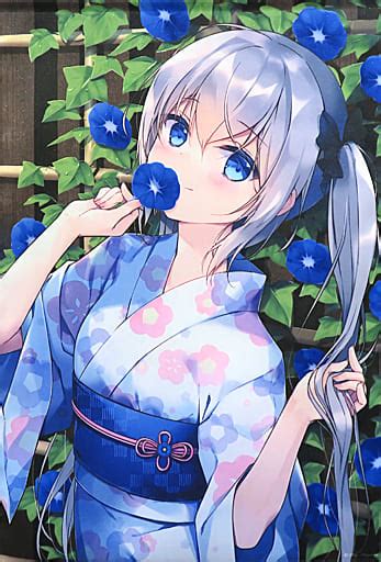駿河屋 買取オリジナルB2きらきらタペストリー 絵柄C 朝顔と君と夏の思い出 宮坂みゆ CANVAS GARDENタペストリー