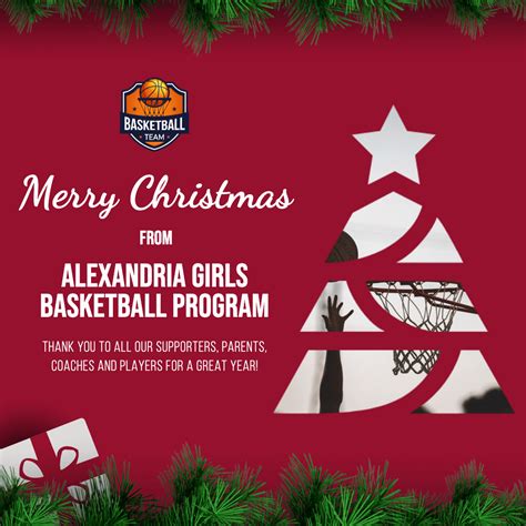 Basketball Christmas Card Editable Design Kickly