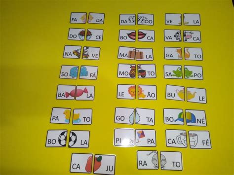 Dominó Das Silabas Simples E Complexas Pdf Elo7