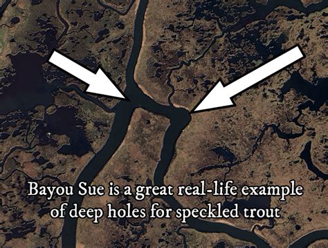How To Find Deep Holes For Speckled Trout On Louisiana S Coast