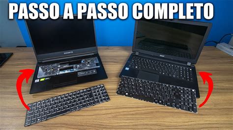 COMO TROCAR O TECLADO DE NOTEBOOK QUALQUER MODELO YouTube