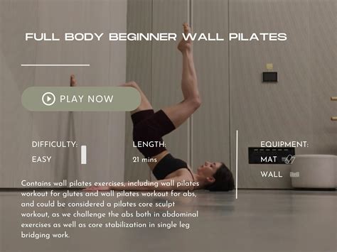 Wall Pilates Challenge For Beginners Bodhicore