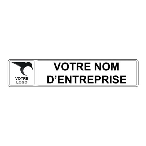 Signalétique Parking personnalisable avec Nom Logo Société