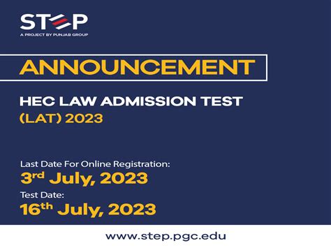Hec Law Admission Test Lat Step By Pgc