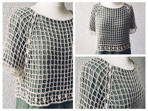 Netzshirt häkeln mit Pfiff Piffikus RVO alle Größen und Längen