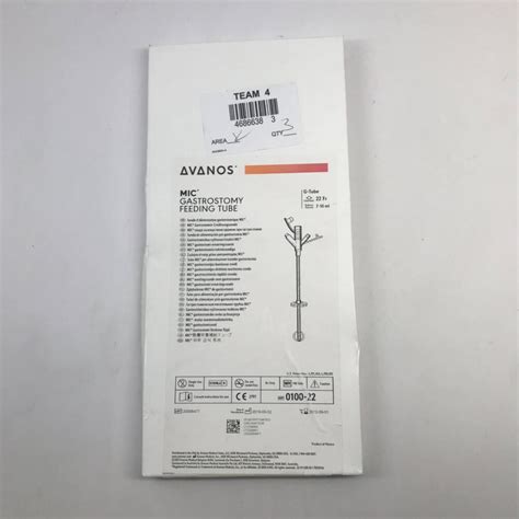 New Avanos Medical Mic Gastrostomy Feeding Tube