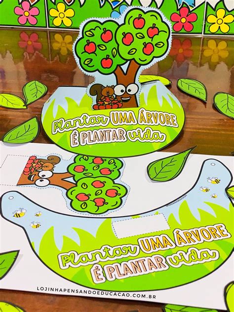 Viseira Árvore 3D Pensando Educação Por Leticia