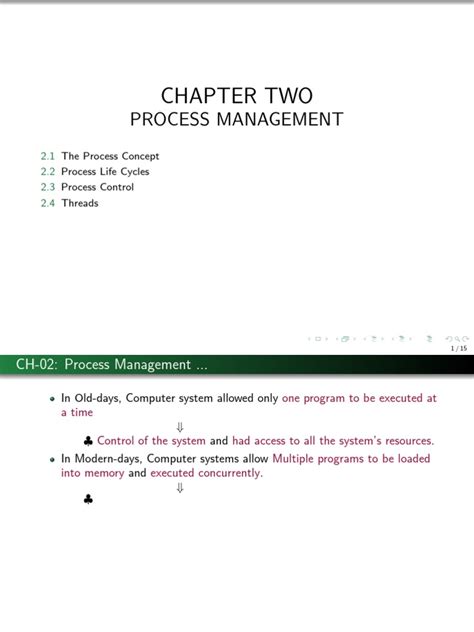 chapter two process management pdf thread computing process computing