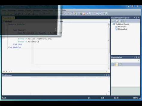 Vb Net Tutorial Variablen Double German YouTube