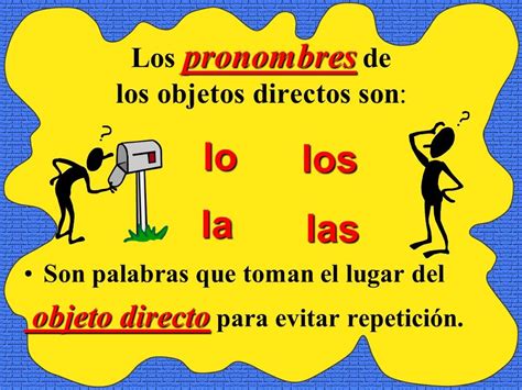 Los Objectos Directos Diagram Quizlet
