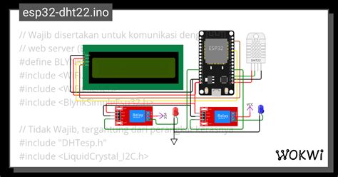 sensor suhu and kelembaban blynk wokwi esp32 stm32 arduino simulator
