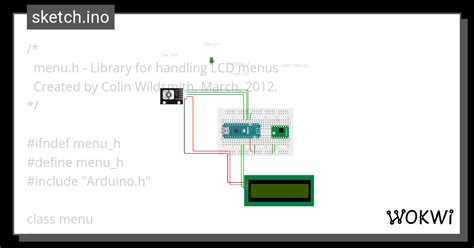 lcd tester menu wokwi esp32 stm32 arduino simulator