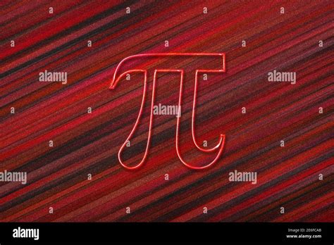 Pi Mathematical Constant Greek Letter Pi 3 14 Pi Symbol Red