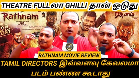 Rathnam Public Review Rathnam Movie Review Vishal Hari Black N