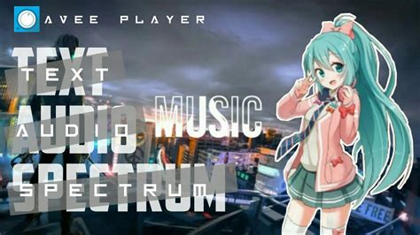 Text Audio Spectrum Avee Player Template In Description Youtube