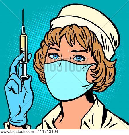 Nurse Syringe Vaccine Vector Photo Free Trial Bigstock