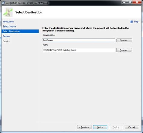How To Deploy And Execute An Ssis Package From The Ssisdb Catalog