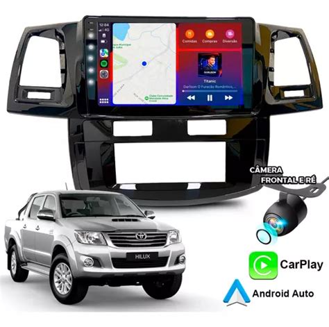 Central Multim Dia Hilux Gps Carplay Android Auto Ar Digital