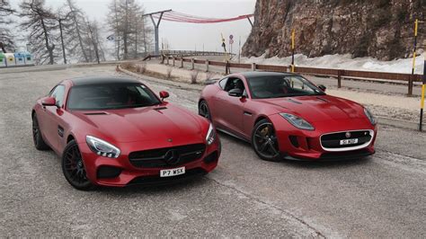 Mercedes Amg Gt S Vs Jaguar F Type R Youtube