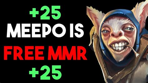 Meepo Is Free Mmr In Immortal Youtube