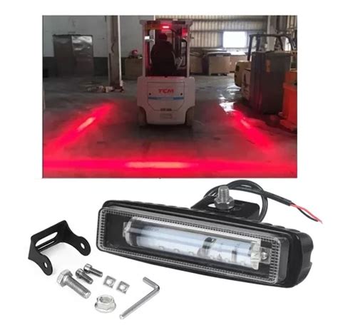 Faro Seguridad Luz Led Roja Lineal Para Montacargas 30w Meses Sin