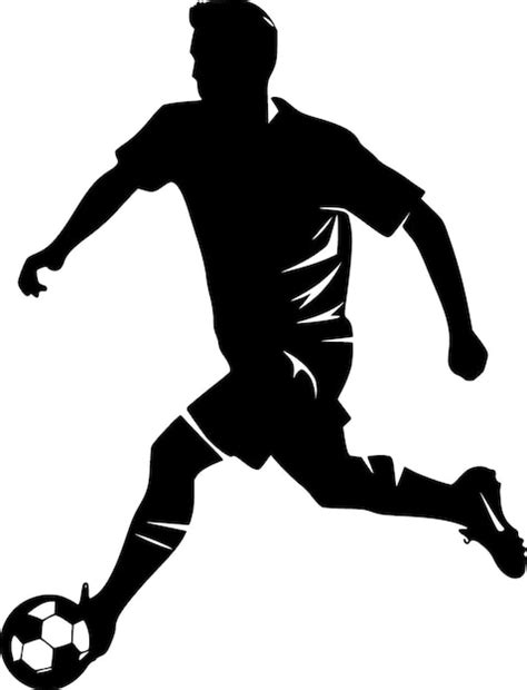 Fußball minimalist und einfache silhouette vektor illustration