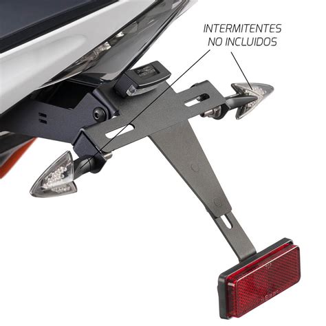 PORTAMATRÍCULAS PUIG KTM RC125 RC390 COLOR Negro TALLA TALLA ÚNICA