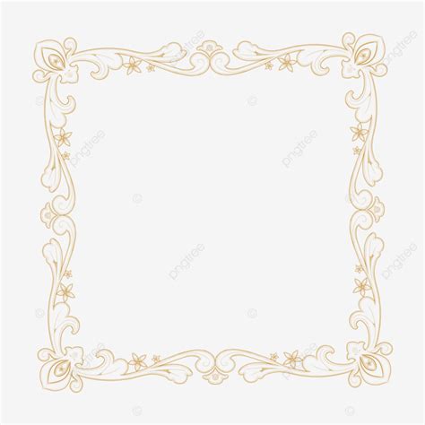 Ilustração De Moldura Vintage Dourada PNG Molduras Ouro Dourado