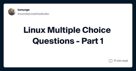 linux multiple choice questions