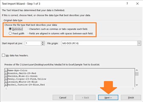 Convert Text File Into An Excel File