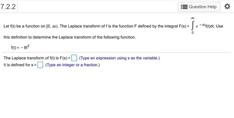 solved 7 2 2 question help let f t be a function on [0