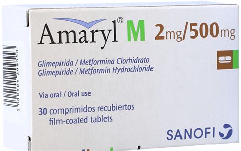 Amaryl M 2 500Mg Tabletas El Farmaceutico