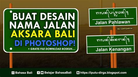 Contoh Papan Nama Aksara Bali 38 Koleksi Gambar