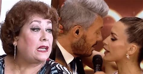 Marcelo Tinelli madre de Milett reaccionó así al ver EN VIVO el beso