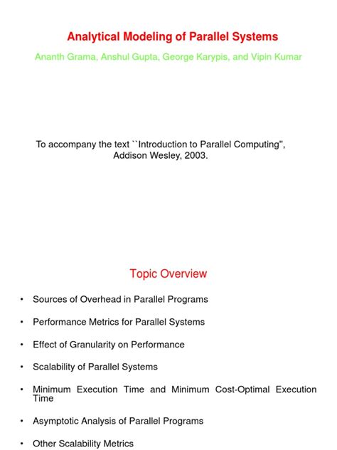 ooad pdf parallel computing scalability