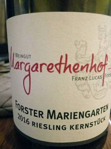 Weingut Margarethenhof Franz Lucas Forst Forster Mariengarten
