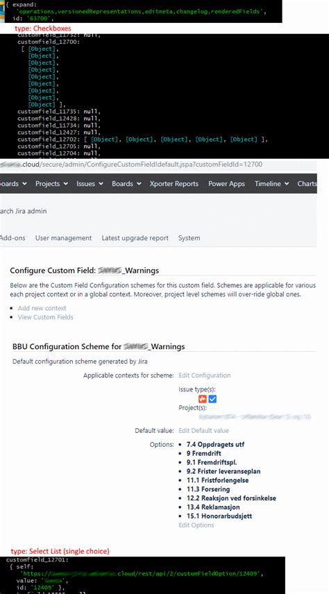 how to get custom field values from issue via api when customfield is a multiselect value jira