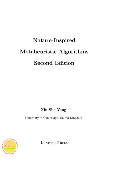 pdf nature inspired metaheuristic algorithms