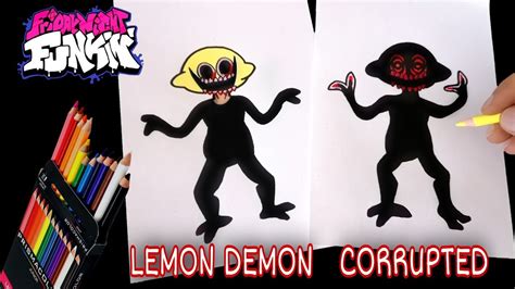 Como Dibujar A Lemon Demon Y Demon Lemon Corrupted De Friday Night Funkin How To Draw Lemon