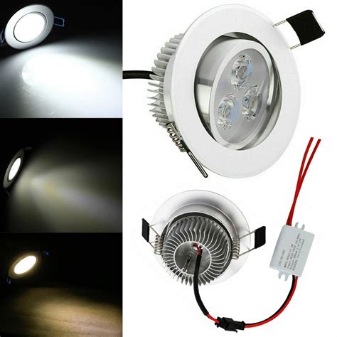6W 220V Dimmable LED Recessed Eyeball Spotlight Round LED Downlight