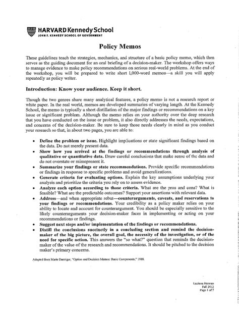 2024 Policy Memo Fillable Printable PDF Forms Handypdf