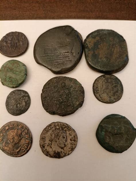 Roman Empire Roman Republic Lot of 10 Æ coins incl Catawiki