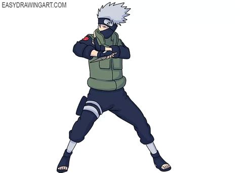 How To Draw Kakashi Easy Drawing Art