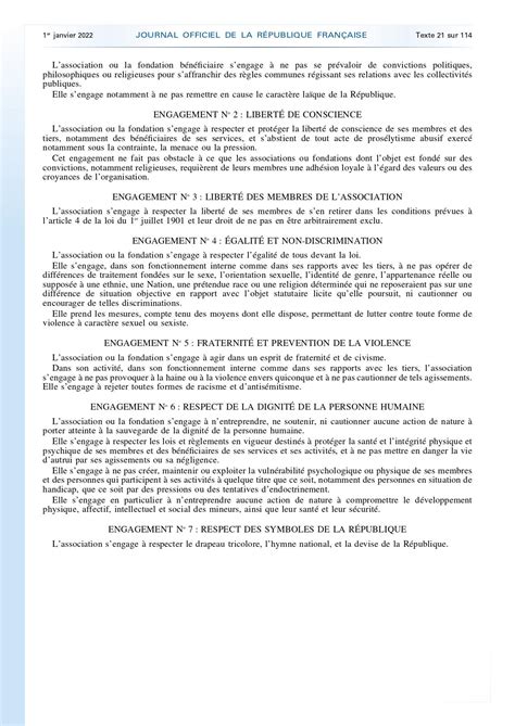 Contrat d engagement républicain