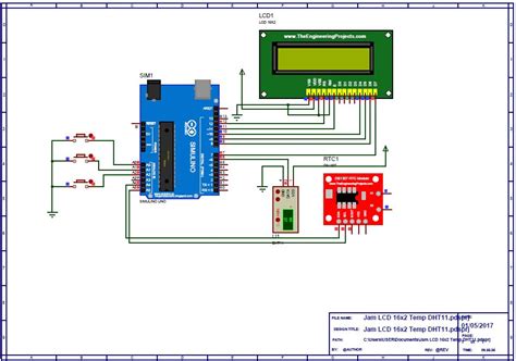 simulasi proteus arduino lcd 16x2