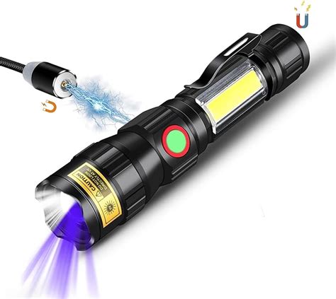 DARKBEAM UV 365nm Taschenlampe USB Magnet Wiederaufladbare