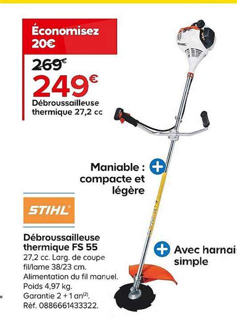 Promo D Broussailleuse Thermique Fs Stihl Chez Castorama Icatalogue Fr